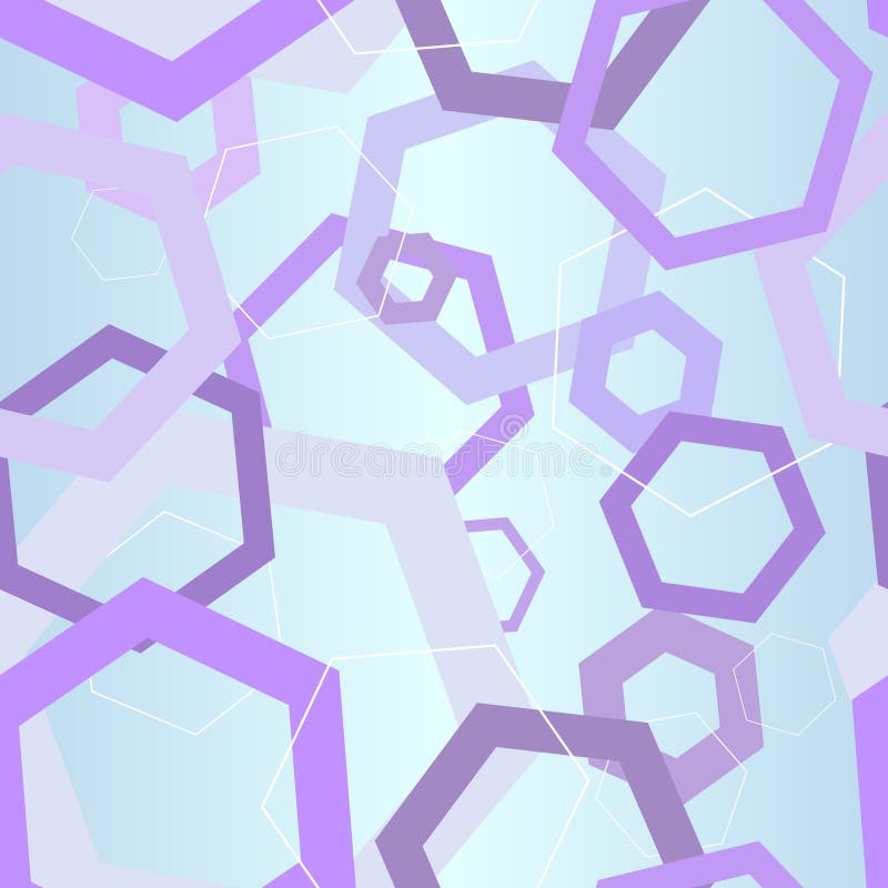 Abstract Hexagon Hi-tech Seamless Background Stock Vector ...