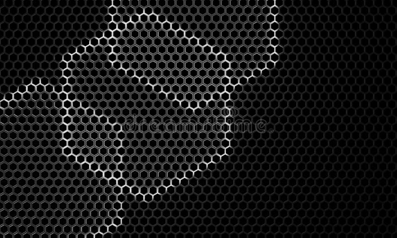 Hexagon Structure As Background - Illustration Stock Illustration ...