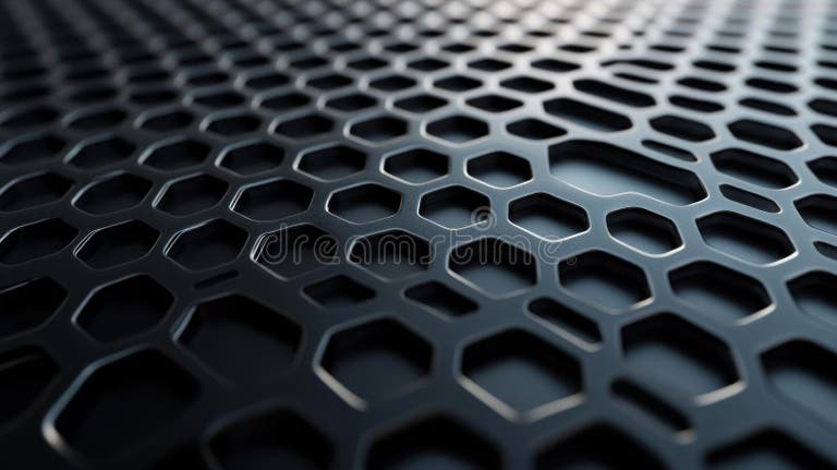 Abstract Hexagon Metal Texture Stock Photo - Image of pattern, dark ...
