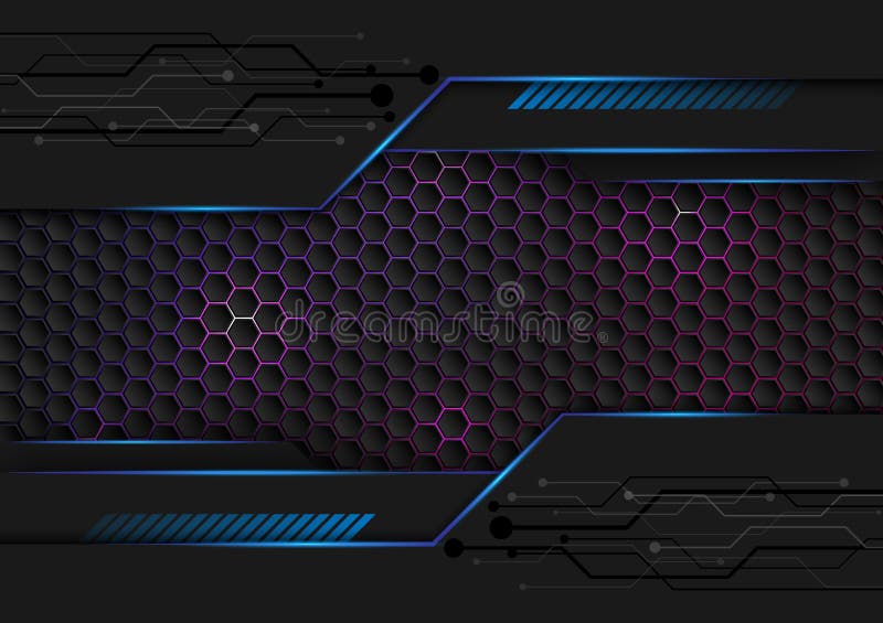 Abstract Hexagon Modern Mesh Futuristic Technology Background Design ...