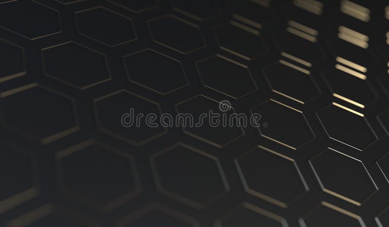 Abstract Hexagon Net Background Closeup Stock Illustration ...