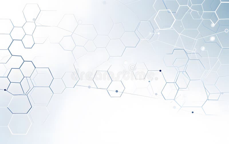 Abstract Hexagon Network Background for Technology Design Stock ...