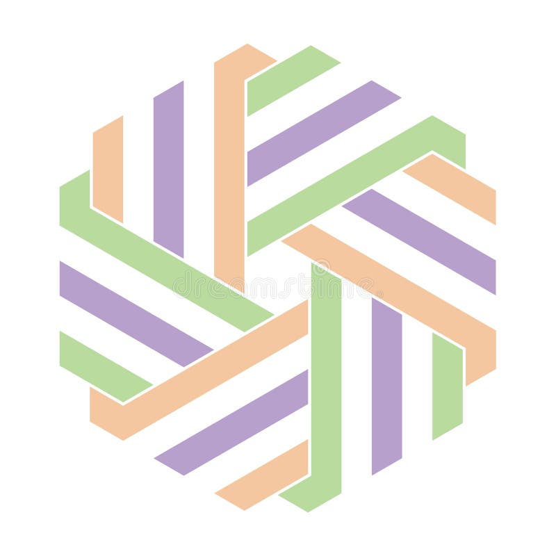 Abstract hexagon overlap stock vector. Illustration of repetition ...