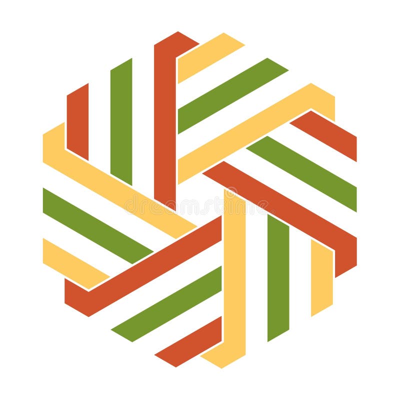 Abstract hexagon overlap stock vector. Illustration of wallpaper ...