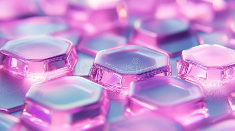 Abstract Hexagon Pattern Background Pink Purple Blue Gradient Stock ...