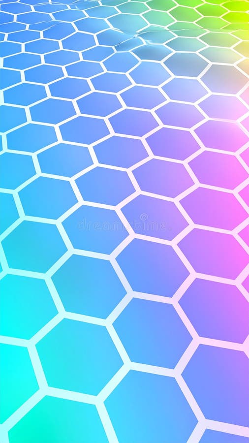 532 Abstract Green Pink Hexagon Pattern Background Stock Photos - Free & Royalty-Free Stock ...