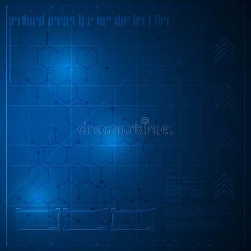 Abstract Hexagon Pattern Molecular Science Pattern Design Background ...