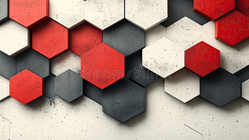 Abstract Hexagon Pattern Background Stock Illustration - Illustration ...