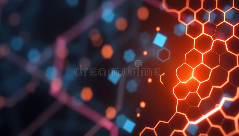 Abstract Hexagon Pattern, Technology Design Texture, Stock Photo ...