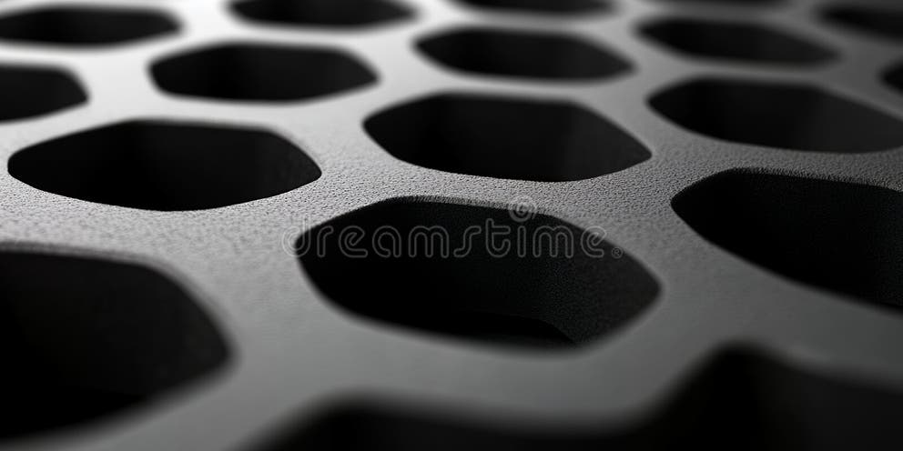 Abstract Hexagon Pattern Texture Background Dark Grey Industrial Design ...