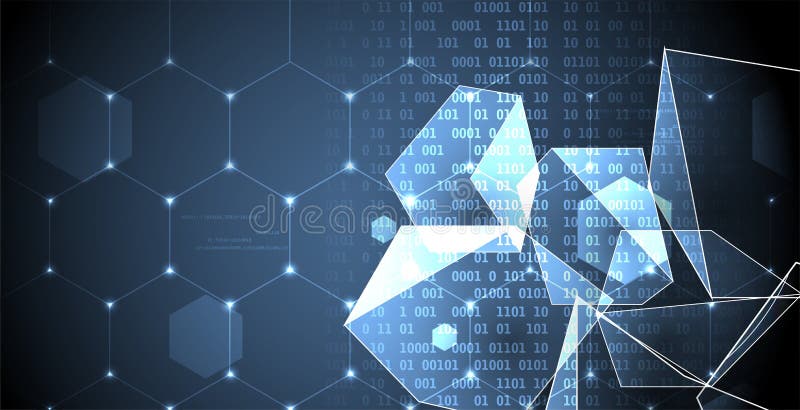 Abstract Structure Circuit Computer Hexagon Technology Business ...