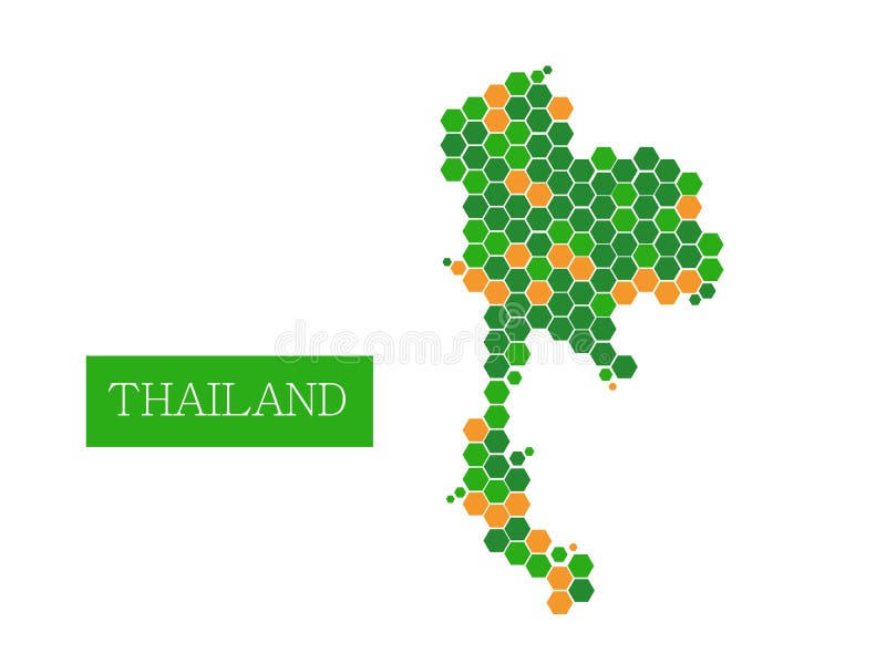 Thailand Maps Vector in Blue and Red Colors Stock Vector - Illustration ...