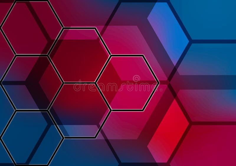 Abstract Hexagonal Background Colorfull Stock Illustration ...