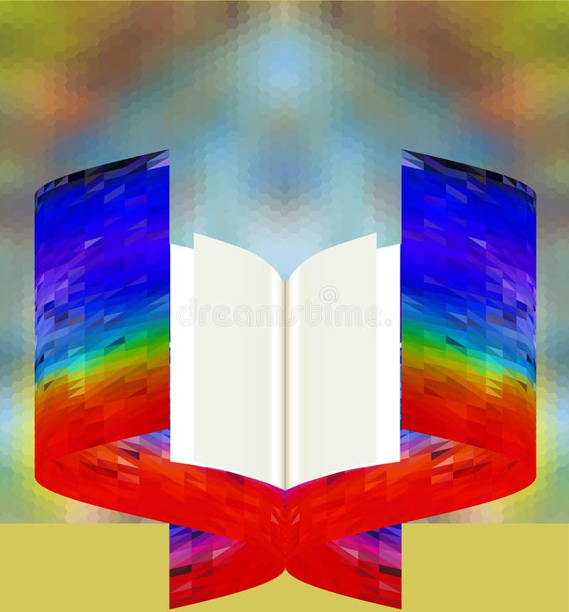 Abstract Hexagonal Background with Polygonal Symmetrical Object and ...