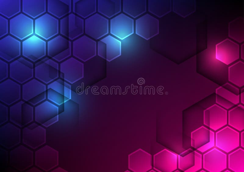 Abstract Hexagonal Background Design Stock Illustration - Illustration ...
