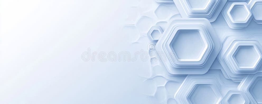 An Abstract Hexagonal Design is Characterized by Its Grayscale Color ...