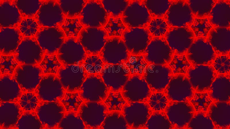 Abstract Hexagonal of Fire Pattern Isolated on Blue Background Design ...