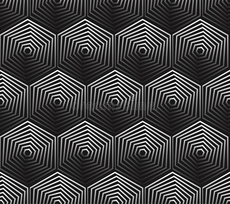 Abstract Hexagonal Geometric Pattern Background Stock Illustration ...