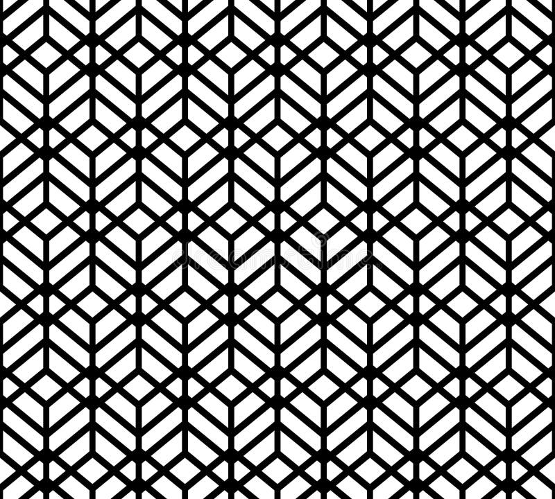 Abstract Hexagonal Geometric Pattern Background Stock Illustration ...