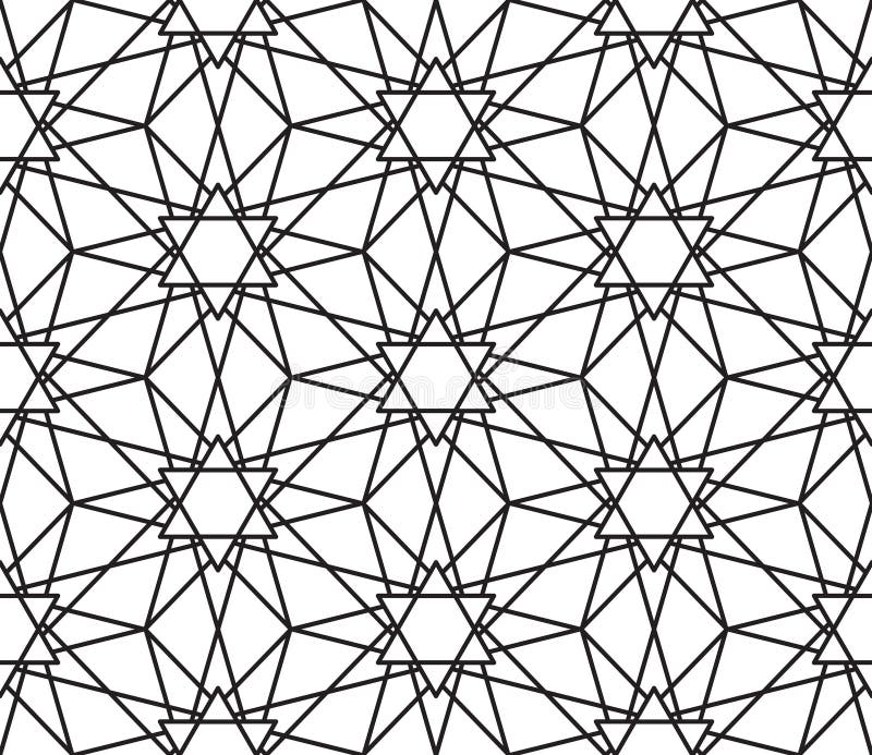 Hexagram pattern stock vector. Illustration of pattern - 13224264