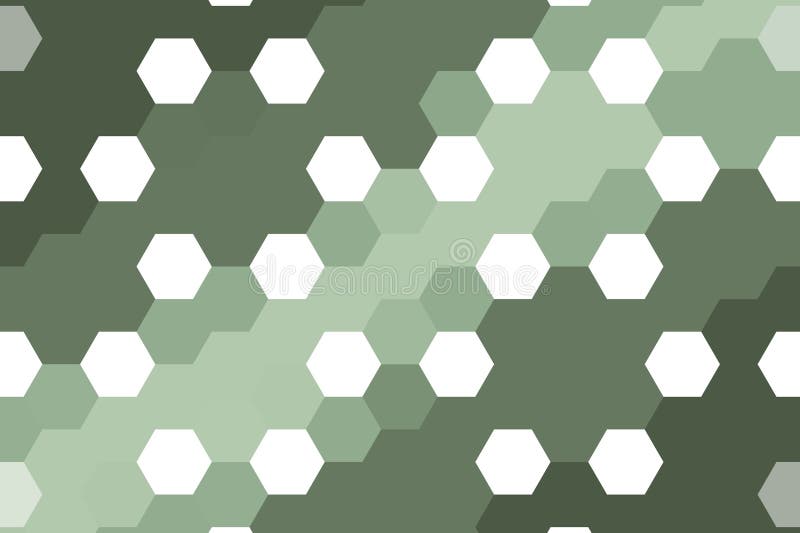 Abstract Hexagonal Grid Pattern in Sage Green Tones with Honeycomb ...