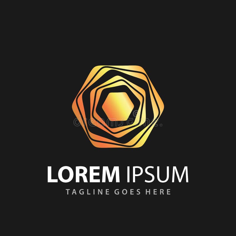 Abstract Hexagonal Logo Design Template Premium Vector Stock Vector - Illustration of corporate ...