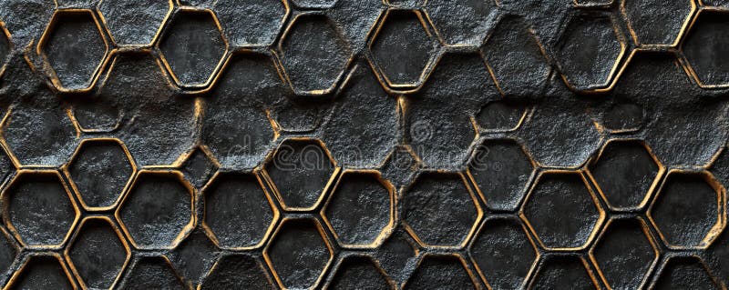 Abstract Hexagonal Mesh Texture on Rough Surface for Modern Design and ...