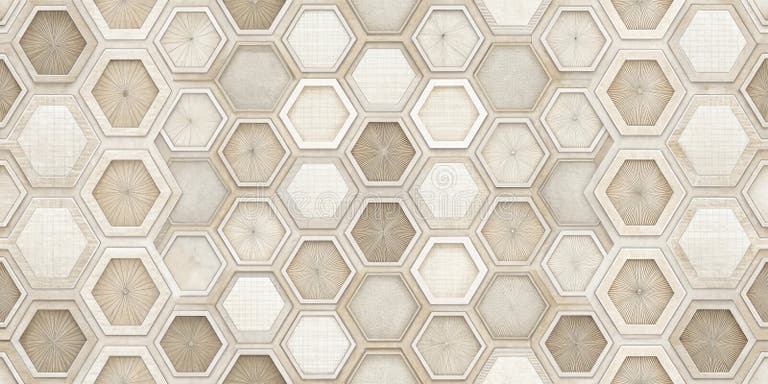 Abstract Hexagonal Pattern Design with Textured Surfaces and Subtle ...