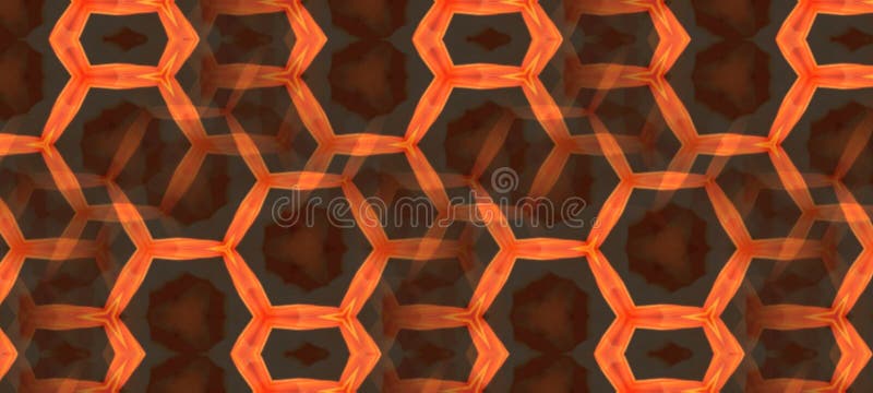 Abstract Hexagonal Shapes in Chain Background Stock Illustration ...