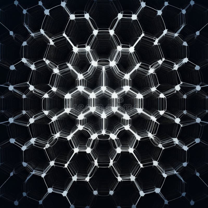 Abstract Hexagonal Structure Creating Repeating Geometric Pattern Stock ...