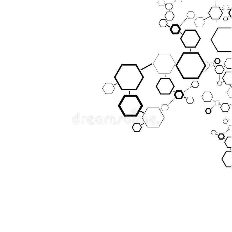 Abstract Hexagonal Structures. Stock Vector - Illustration of array ...