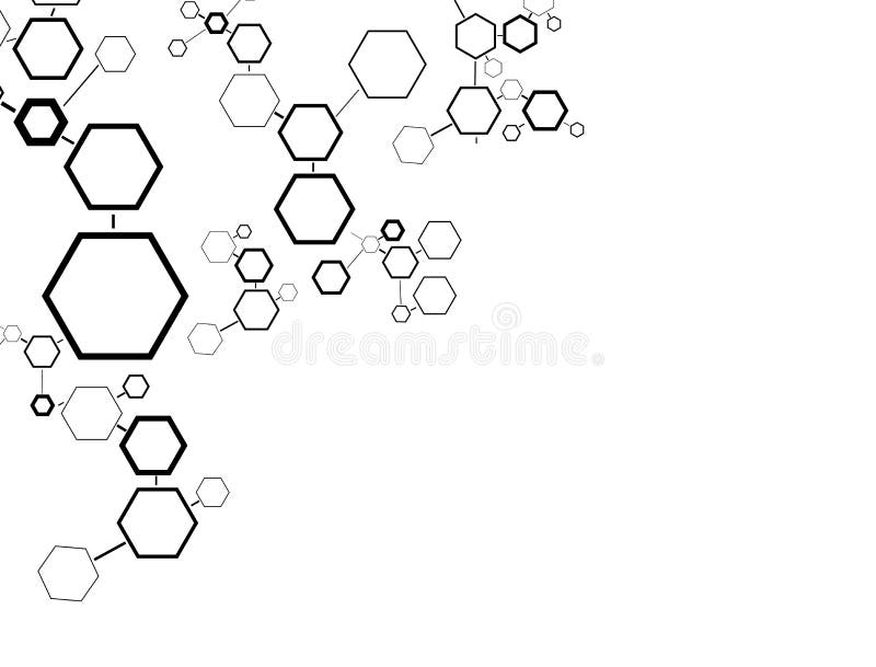 Abstract Hexagonal Structures. Stock Vector - Illustration of ...
