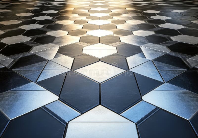 Abstract Black Point Hexagon Business Information Technology Stock ...