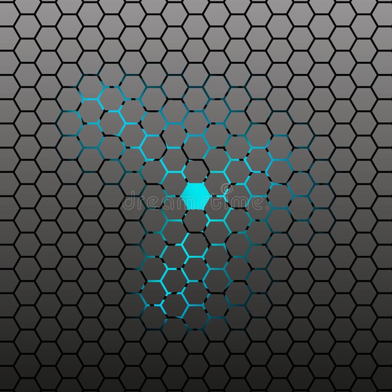 Hexagonal Tile Pattern stock illustration. Illustration of contemporary ...