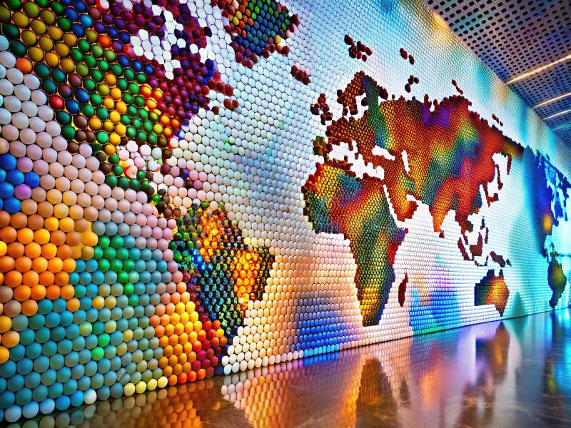 Abstract Hexagonal World Map a Geometric Exploration of Global ...