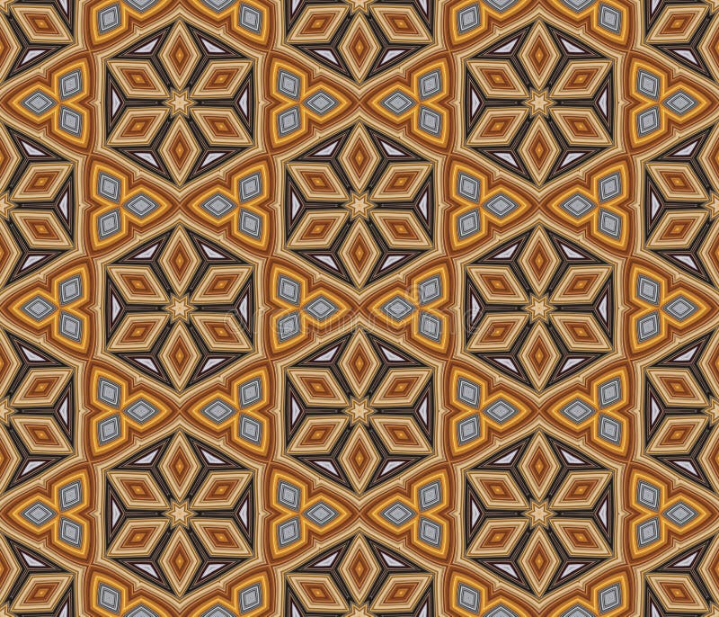 Abstract Hexagons Seamless Pattern. Vector Geometric Pattern of Many ...