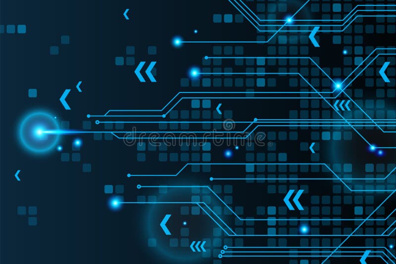 Vector Abstract Technology. Abstract Hi Tech. Vector Connect Lines ...