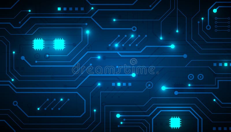 Abstract Hi Tech. Abstract Digital Background with Technology. Vector ...