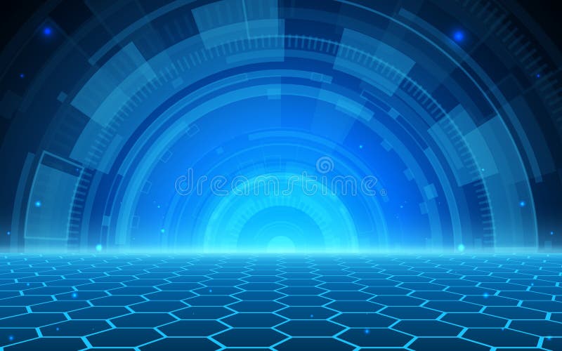Abstract Hi Tech. Abstract Digital Background with Technology. Vector ...