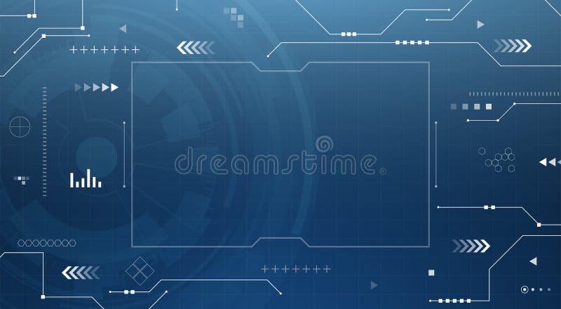 Abstract Hi Tech. Abstract Digital Background with Technology. Vector ...
