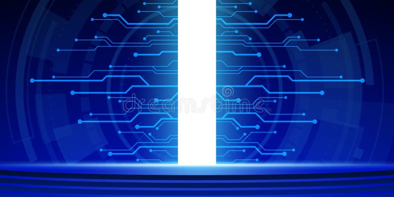 Abstract Hi Tech. Abstract Digital Background with Technology. Vector ...
