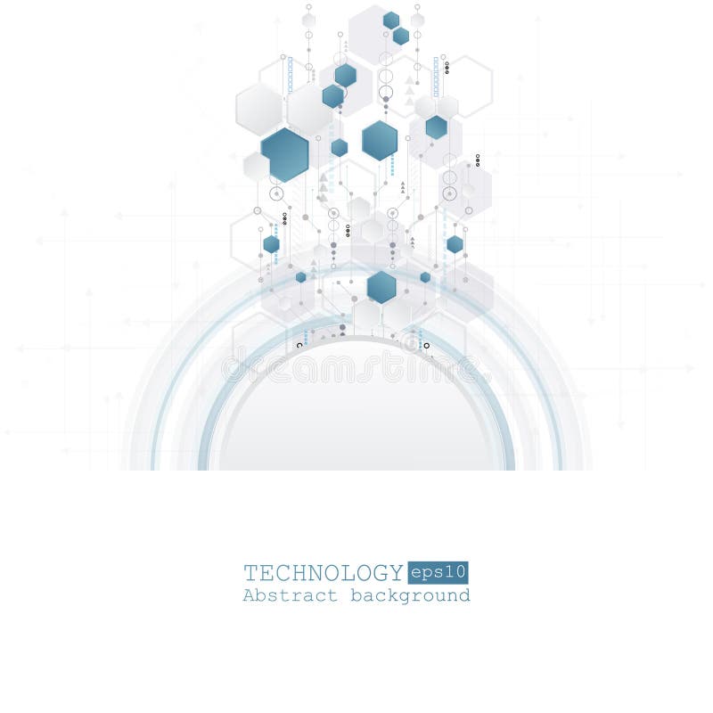 Abstract Hi-tech, Engineering, Machine, Technology Concept. Vector ...