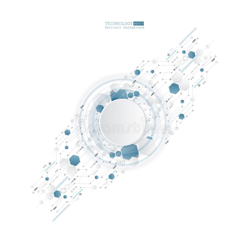 Abstract Hi-tech, Engineering, Machine, Technology Concept. Vector ...