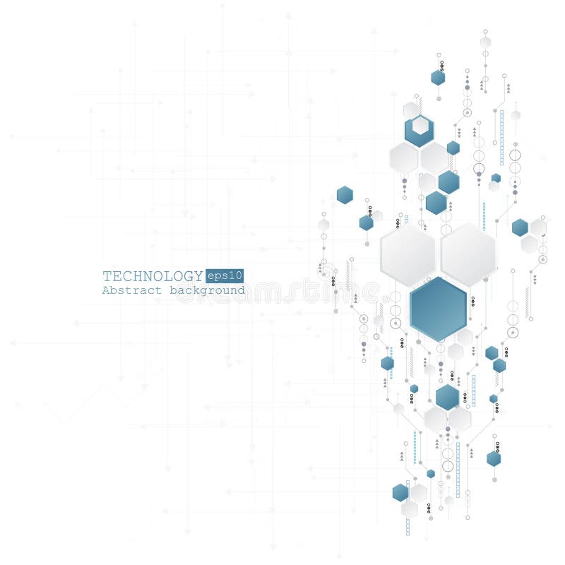 Abstract Hi-tech, Engineering, Machine, Technology Concept. Vector ...