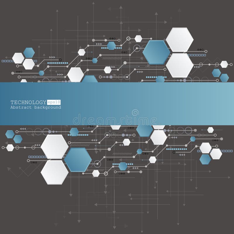 Abstract Hi-tech, Engineering, Machine, Technology Concept. Vector ...