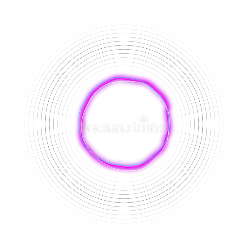 Abstract Hi Tech Futuristic Design Background, Circle Neon Frame ...