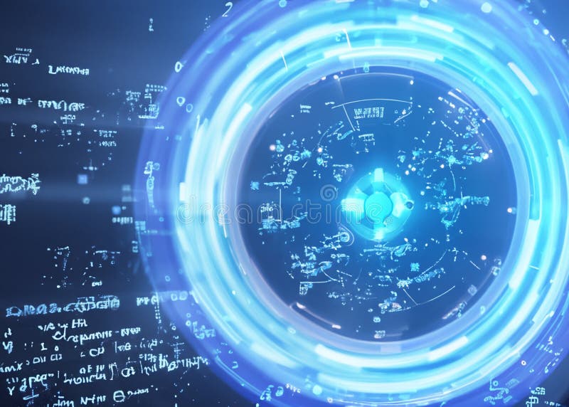 Abstract Hi Tech Hologram, Data Analysis, Internet Concept Created with ...