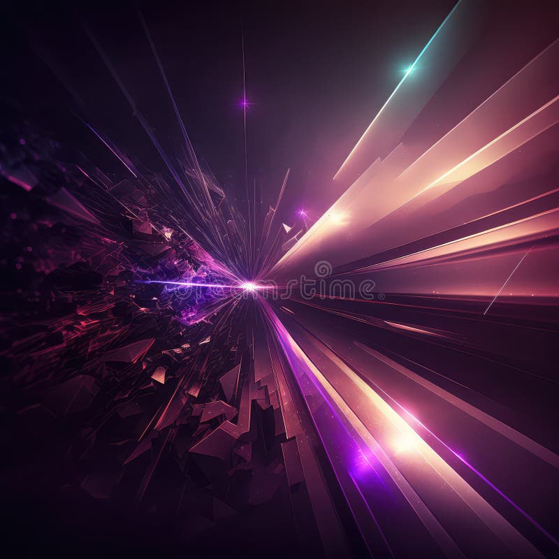 Abstract Hi-tech Neon Futuristic Background. Generative AI Stock ...