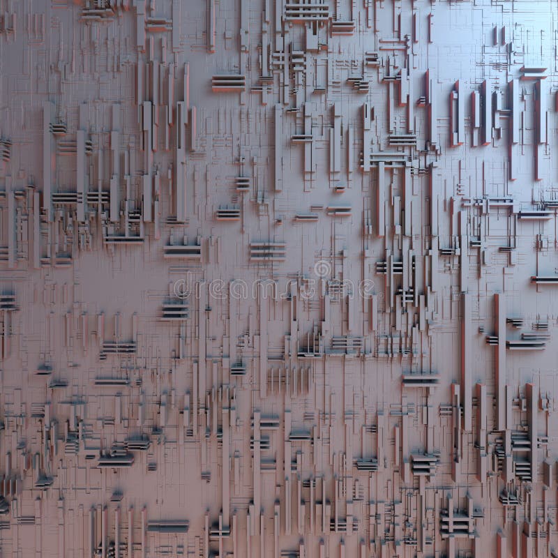 Abstract Hi-tech Pattern. Futuristic Techno Background Illuminated by ...