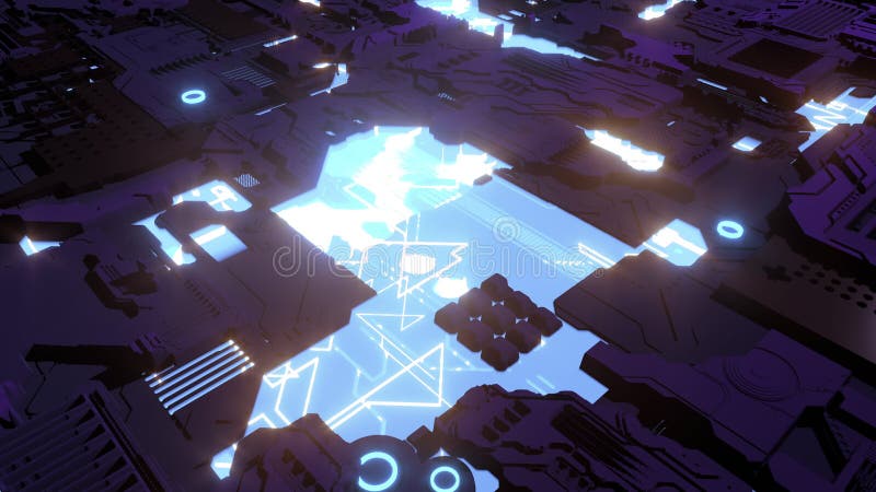 Computer Motherboard Circuit Board Electronic Abstract Tech Earth ...